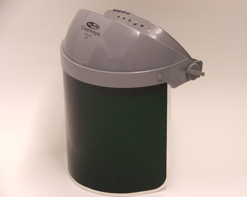 Pulsafe Clearways Visor Green Lens 5GW 200mm Acetate CV85/5W 1002370