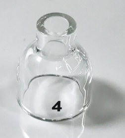 EDGE GL920-P4 6mm Dia. Glass Pyrex Gas Cup TIG 20 [9424]